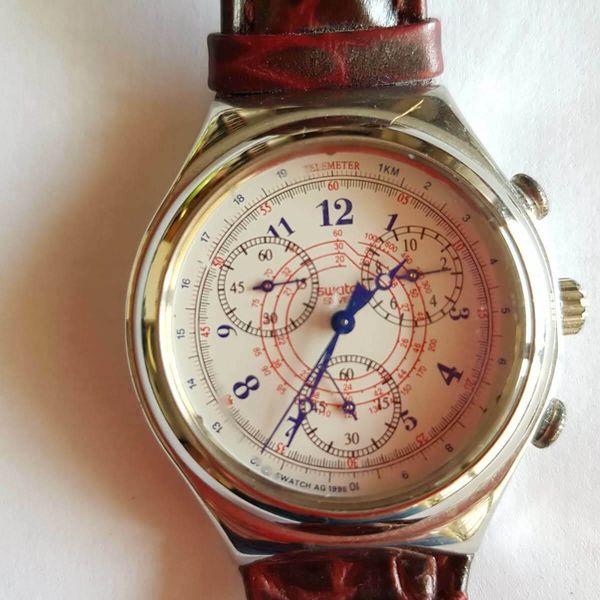 Swatch Irony Chrono Aluminium Cased Telemeter Watch 1995 | WatchCharts ...