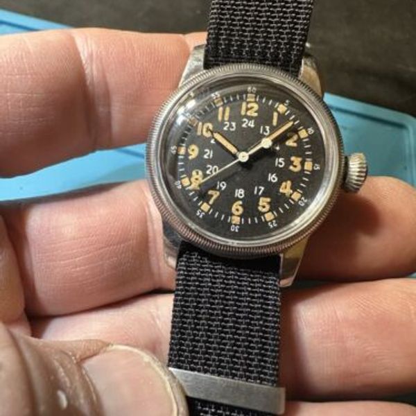 Waltham Military A-17 Pilot Korean War Issued USAF Pilot Watch ...