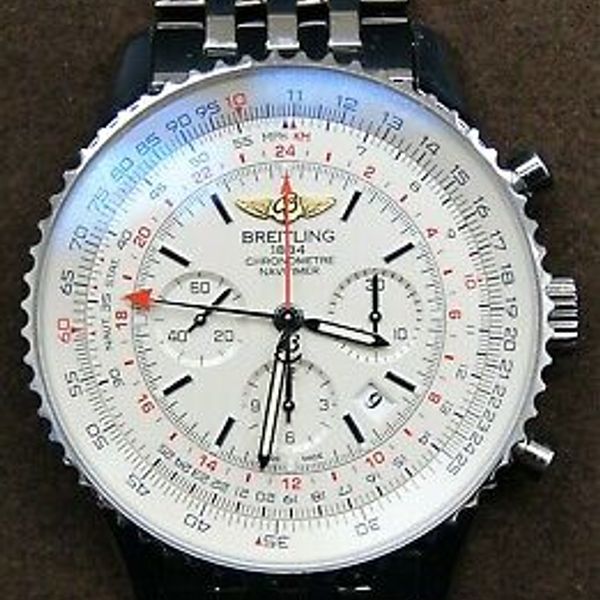 BREITLING Navitimer GMT AB0441 Mens Automatic S/S 48mm Chronograph ...
