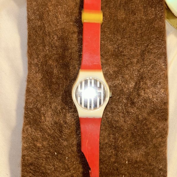 SWATCH Vintage 1987 SPEED LIMIT Broken Band Missing Cover Watch ...