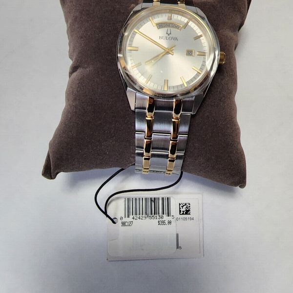 Bulova 98C127 Silver/Gold Men's Watch New Boxed Never Worn w/ warranty ...