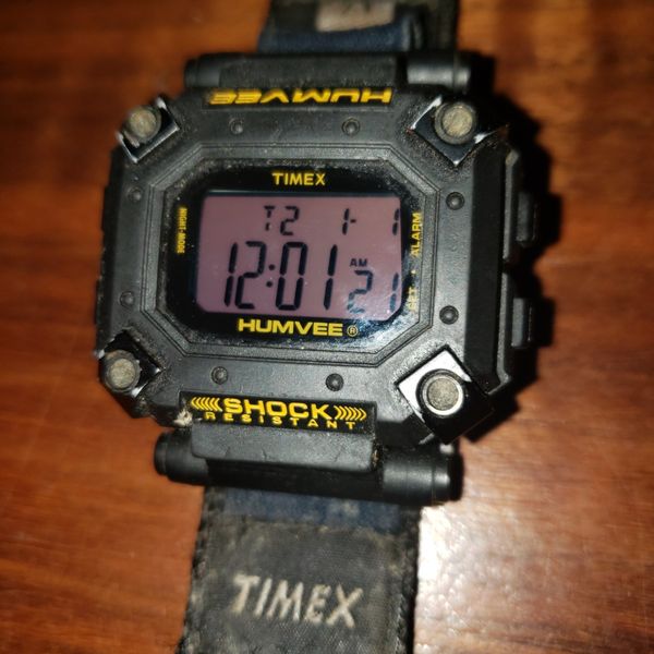 Rare Timex Humvee 90s Black Watch - Working Condition, Rare Vintage ...