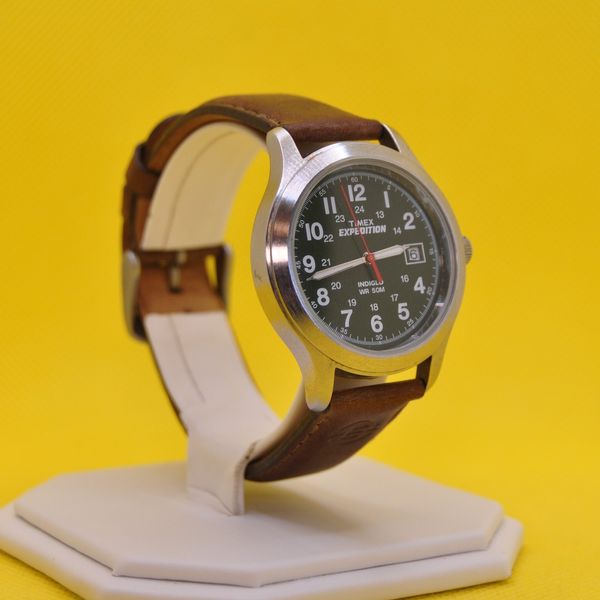 Timex Expedition T40051 Metal Field 39mm, Leather Strap Watch w/new ...