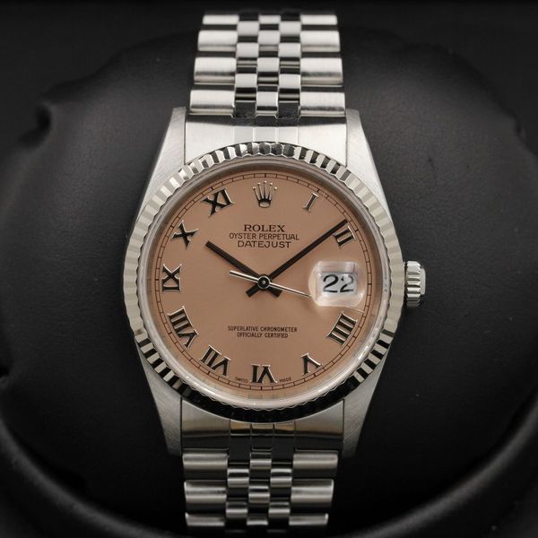 FSOT: Rolex Datejust - 16234 - 36mm - Salmon Roman Dial - P Serial ...