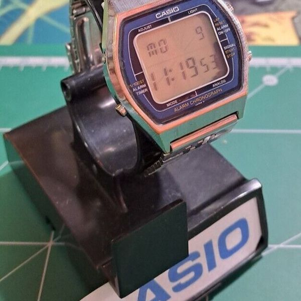 Rare Vintage (1980) Casio AA-84 Mod.103 Watch LCD Blue Thunder *Working ...