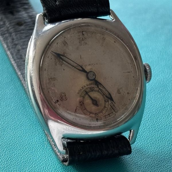 Ultra Rare Menâ s Vintage Tudor Watch, Rolex Signed Subsidiary Dial ...