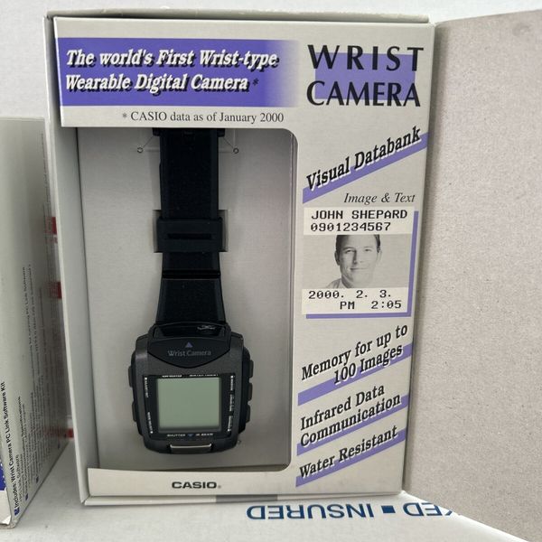 CASIO WQV-2-1 Wrist Camera Digital Watch Pc Kit Rare Vintage New In Box ...
