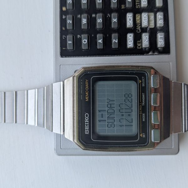Seiko Vintage Memo Diary Watch Complete With Keyboard | WatchCharts ...