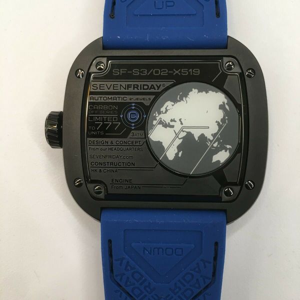 SEVENFRIDAY SF-S3/02-X519 (Carbon Limited Edition 777 pcs.) Men's Watch ...