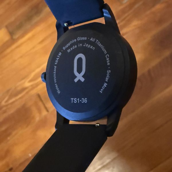 [WTS] Knot Watch Titanium Solar Watch TS1-36BKBK + extra black Kaihara denim strap | WatchCharts ...