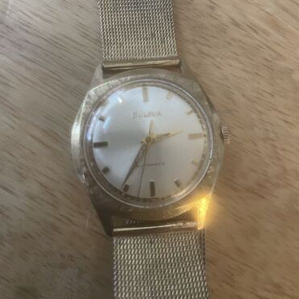 Bulova Vintage M7 Early 1970s Gold Automatic Wristwatch Steel ...