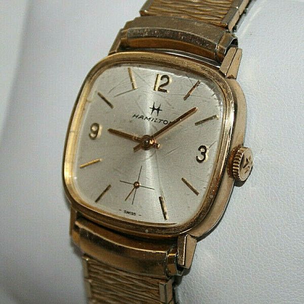 Vintage HAMILTON Mens Watch 17j 639 Mechanical Wind 10K RGP/SS Running ...