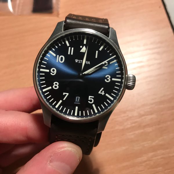 FS: Stowa limited edition BLUE 40 flieger pilot watch | WatchCharts ...