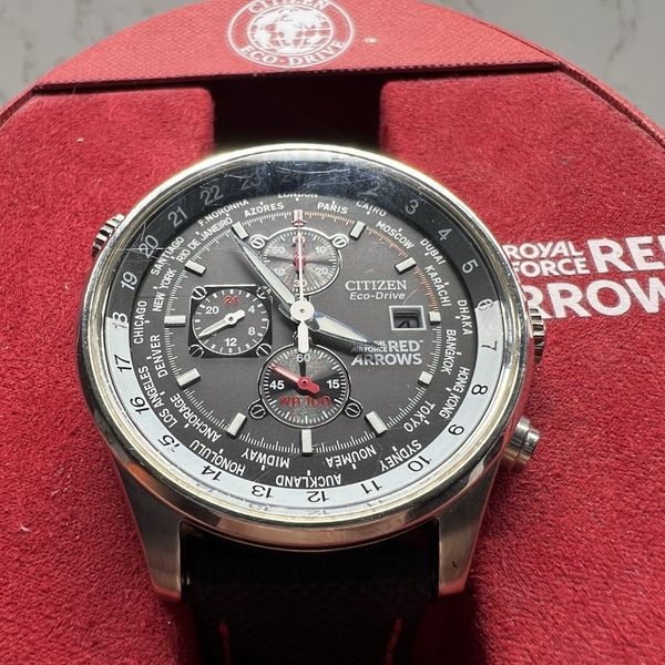 Citizen Menâ s Red Arrows World Time Chronograph Eco-Drive ...