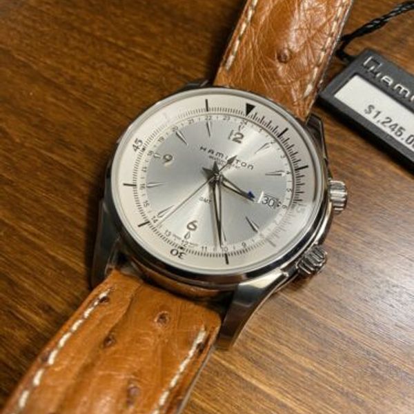 Hamilton Jazzmaster Traveler GMT 2 Automatic Men's Watch H32625555 ...