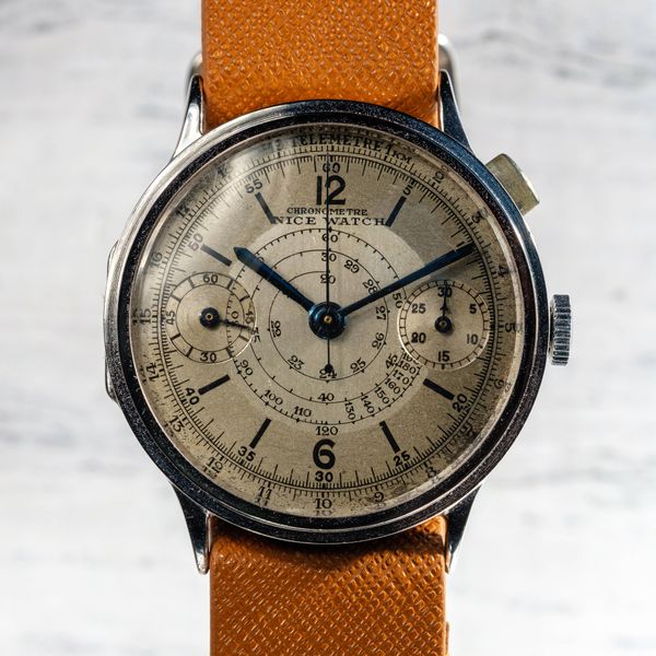 Nice Watch - Oversize mono-pusher - Landeron Hah- two tone Snail-dial ...