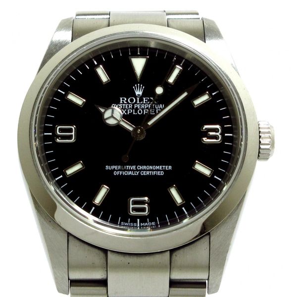 [New] [Used] ROLEX Explorer 1 watch SS/13 frames (full frame) black ...