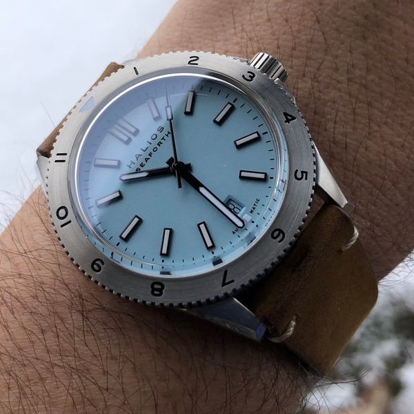 FS: Halios Seaforth III Pastel Blue w/Date and GMT Bezel | WatchCharts