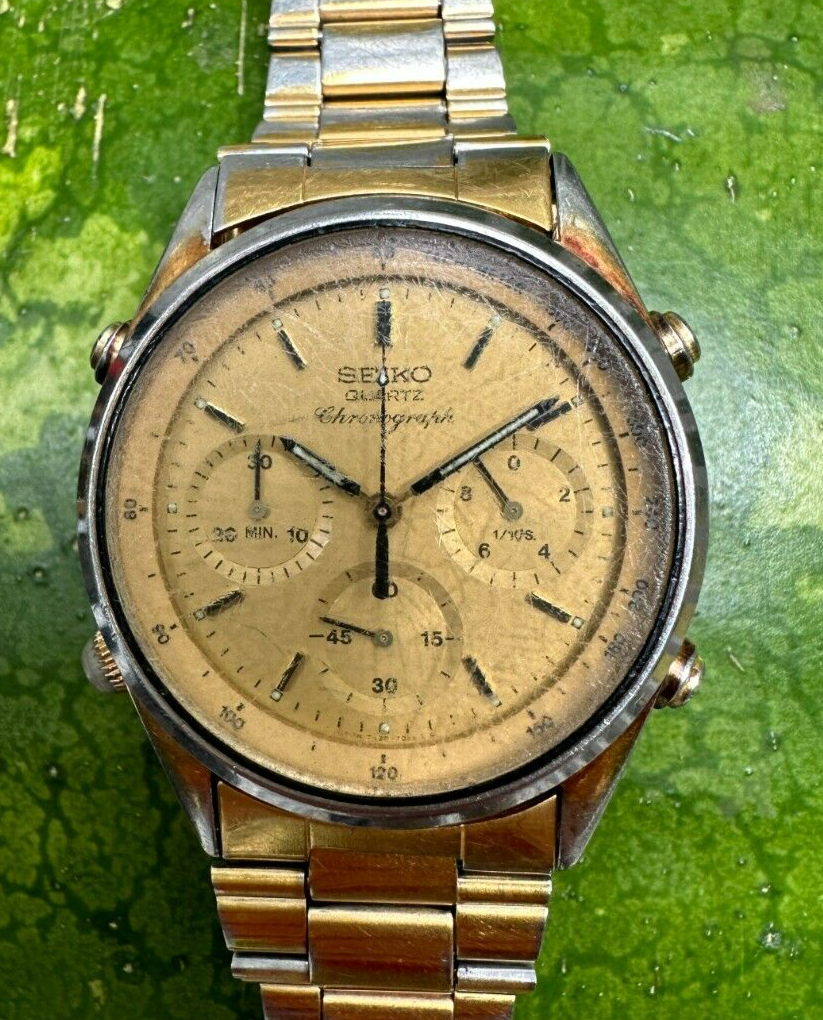 [$120 USD] 1983 Seiko Chronograph Watch Gold 7A28-7029 | WatchCharts Marketplace
