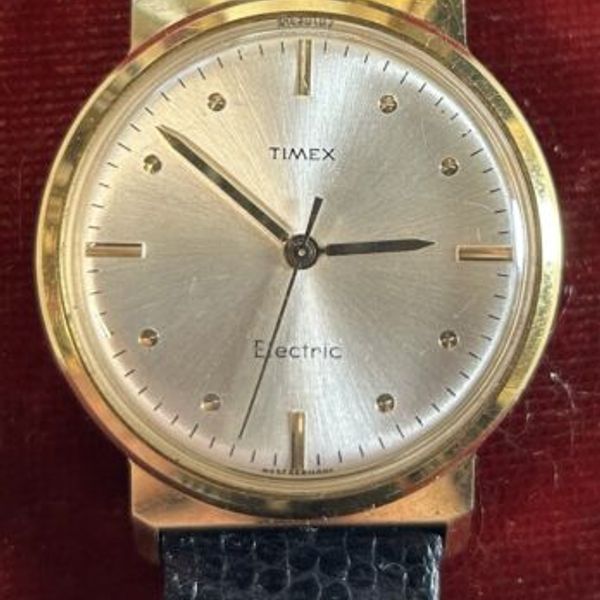 Gents Vintage TIMEX ELECTRIC Watch 1963 rare & working Original Case ...
