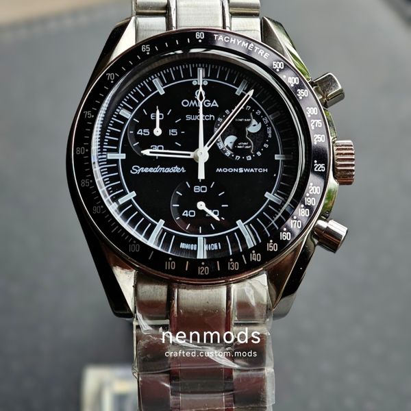 Custom Omega X Swatch Moonswitch Moonphase 40mm PE50 | WatchCharts ...