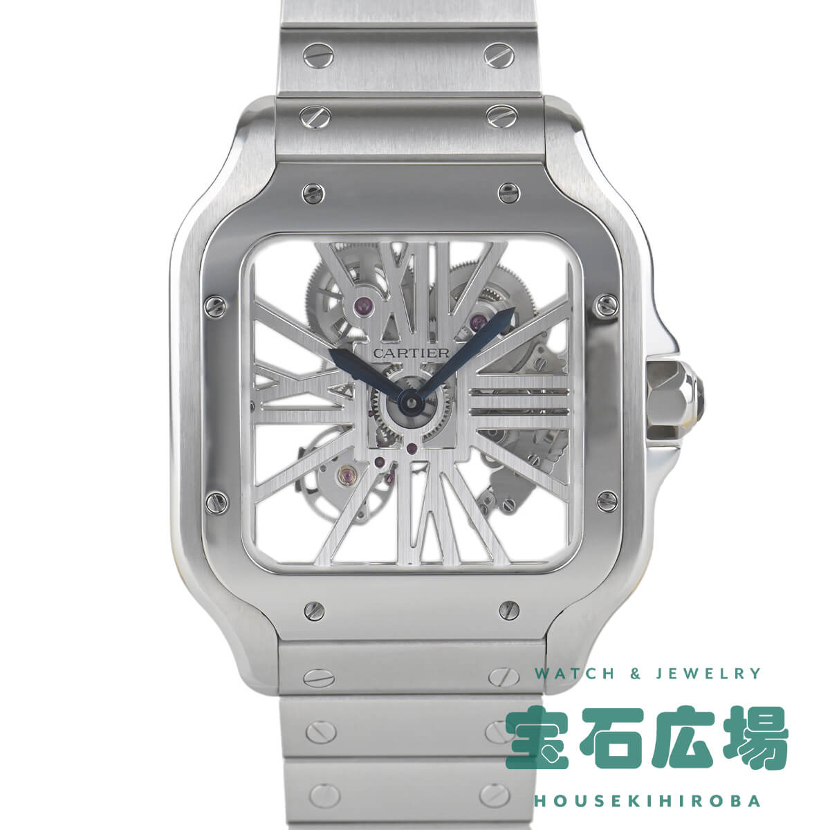 Cartier Cartier Santos de Cartier skeleton watch LM WHSA0015 [used] men ...