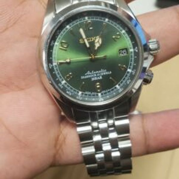 Seiko SARB017 Alpinist Wrist Watch with strapcode jubilee bracelet ...
