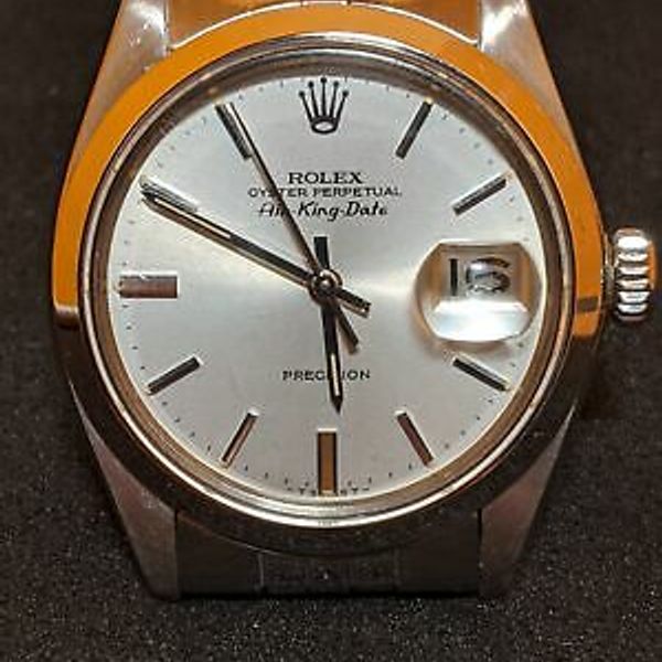 Rolex Air-King Date 5700 Oyster Perpetual Stainless Watch Cal. 1520 ...