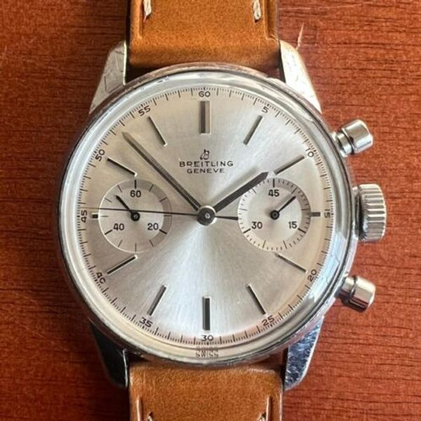 1964 Vintage Breitling Chronograph Watch, Venus 188 Hand Winding, 36mm ...