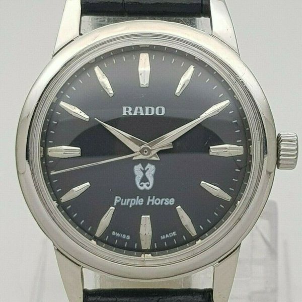 Vintage Rado Purple Horse 21J Cal. 1702/03 Hand Winding Swiss Men's ...