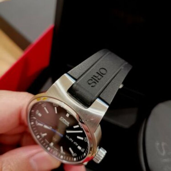 Oris Williams F1 Day Date Automatic Black Dial 735 7740 4154 on Rubber ...