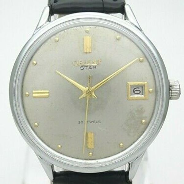 Vintage Orient Star Automatic 30Jewels Cal 670 Date Japan Men's Wrist ...