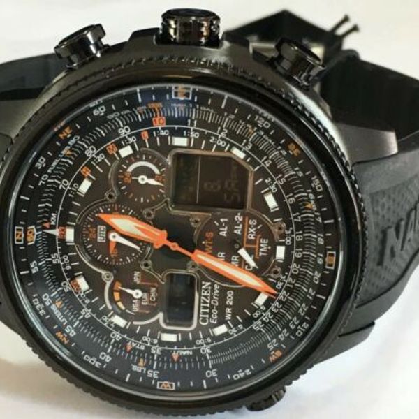 CITIZEN Promaster Navihawk A-T Eco Drive Black Dial Men's Watch JY8035 ...