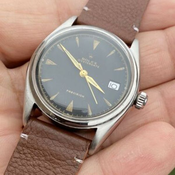 Vintage rolex oysterdate precision 34mm Ref 6094 Hand Winding Man’s ...