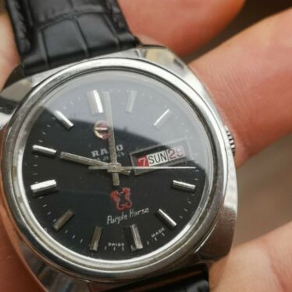 Vintage Wristwatch RADO PURPLE HORSE AUTOMATIC SWISS | WatchCharts ...