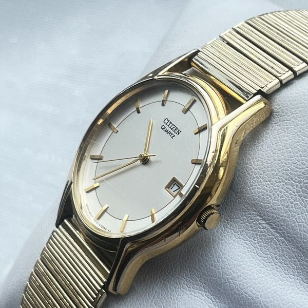 1994 Men's Vintage Citizen Quartz 5510-S30230 Calendar Wrist Watch ...