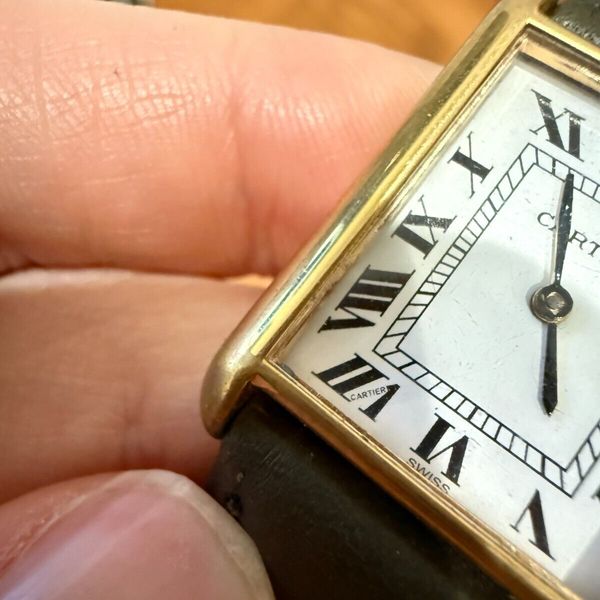 Vintage Cartier Tank Watch â 1970s Era â Classic Gold Tone Dress Watch ...