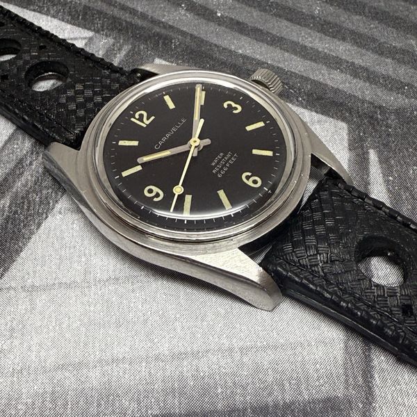 1971 SERVICED CARAVELLE Bulova Sea Hunter Watch 666 Explorer I 1016 ...