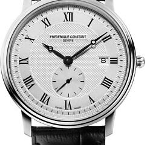 Frederique Constant Black Mens Analogue Watch Slimline FC-245M5S6 ...