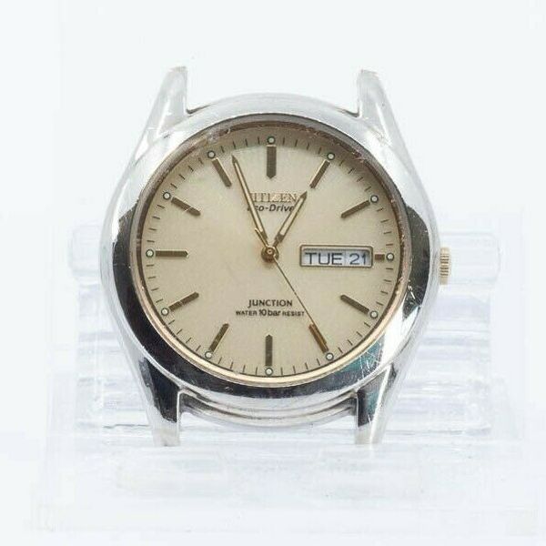 CITIZEN ECO-DRIVE JUNCTION E100-K15567 CK FOR PARTS OR REPAIR WATCH ...