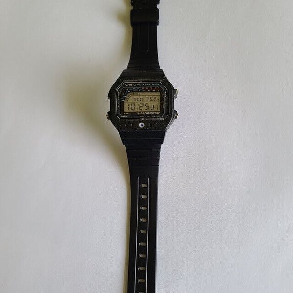 CASIO TS-1200 THERMOMETER TEMPERATURE VINTAGE DIGITAL WATCH ...