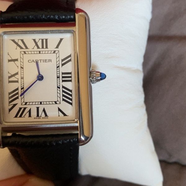 Cartier Tank Must, Large Model, Quartz Movement, Steel, Leather ...