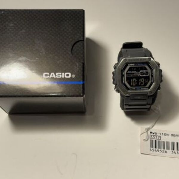 [NEW] Casio MWD110H-1AV, 10 Year Battery Watch, 100 Meter WR, Black ...
