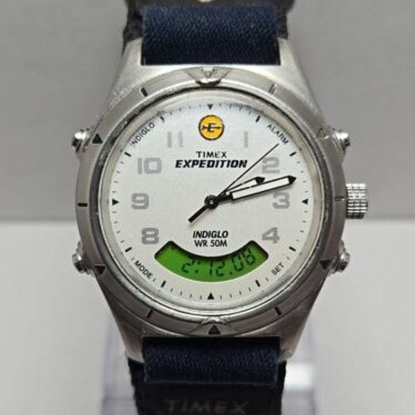Timex Expedition Indiglo Alarm Quartz Analog Digital Men's Watch New Battery | WatchCharts ...