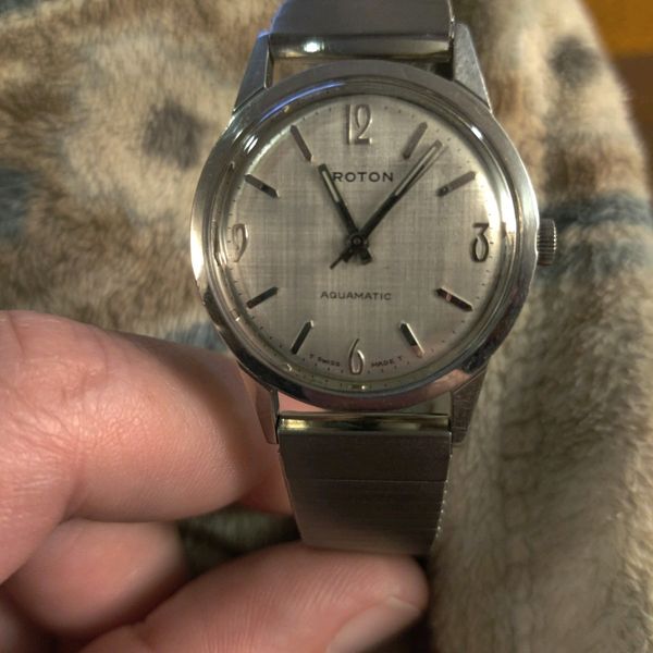 Vintage Croton Aquamatic Swiss Made Automatic Watch A Schild Bulova ...