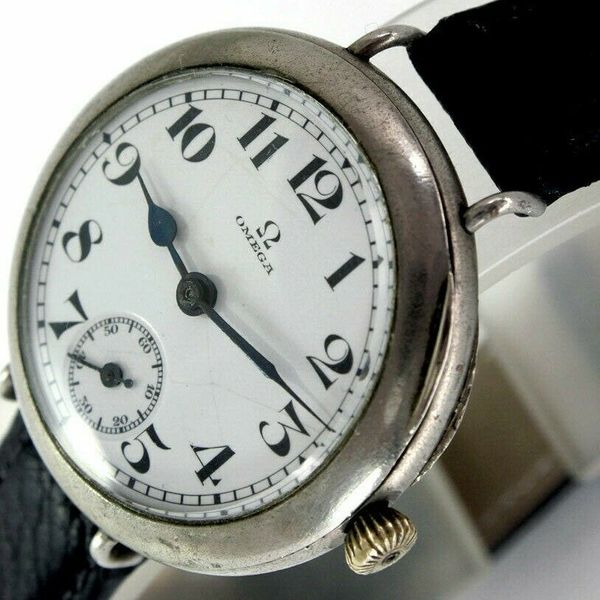 Swiss Omega Military Vintage Officer's Watch Wristwatch World War 1914 ...