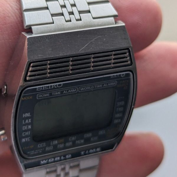 RARE 1979 Seiko World Time A239-5020 Quartz LCD Watch Vintage Working ...