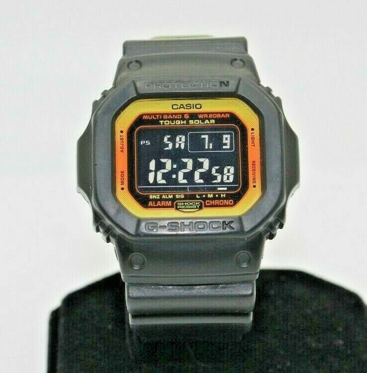 CASIO G-SHOCK 3159 GW-M5610BY Tough Solar Watch Multiband 6 WR20BAR ...