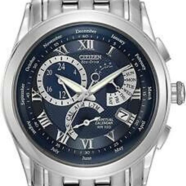 Men's Citizen Eco Drive BL8000-50E Steel Calibre 8700 Perpetual ...