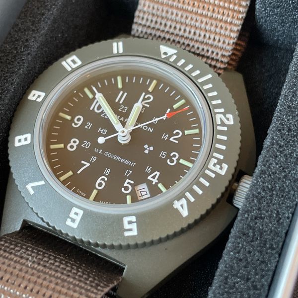 Marathon US Government Military Navigator Date Watch - Sage Green H3 ...